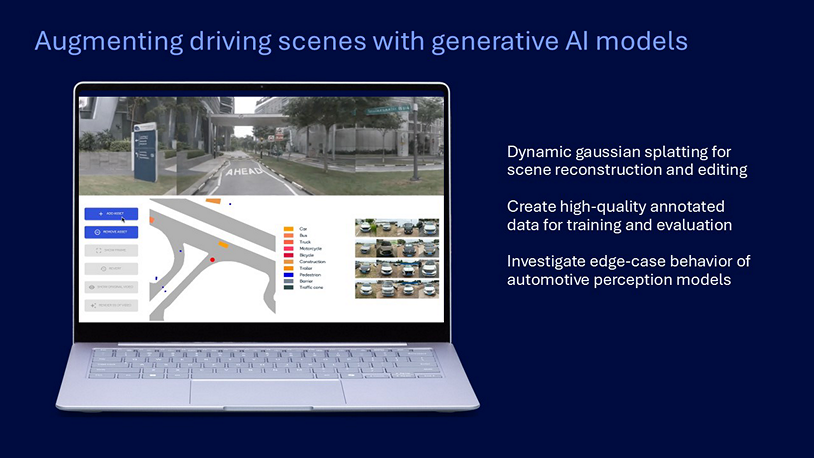 Driving Scene Editing demo at NeurIPS 2024 | Amir Habibian